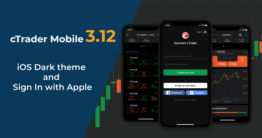 Spotware’s cTrader Mobile 3.12 Release Offers Dark Theme & Apple Sign ...